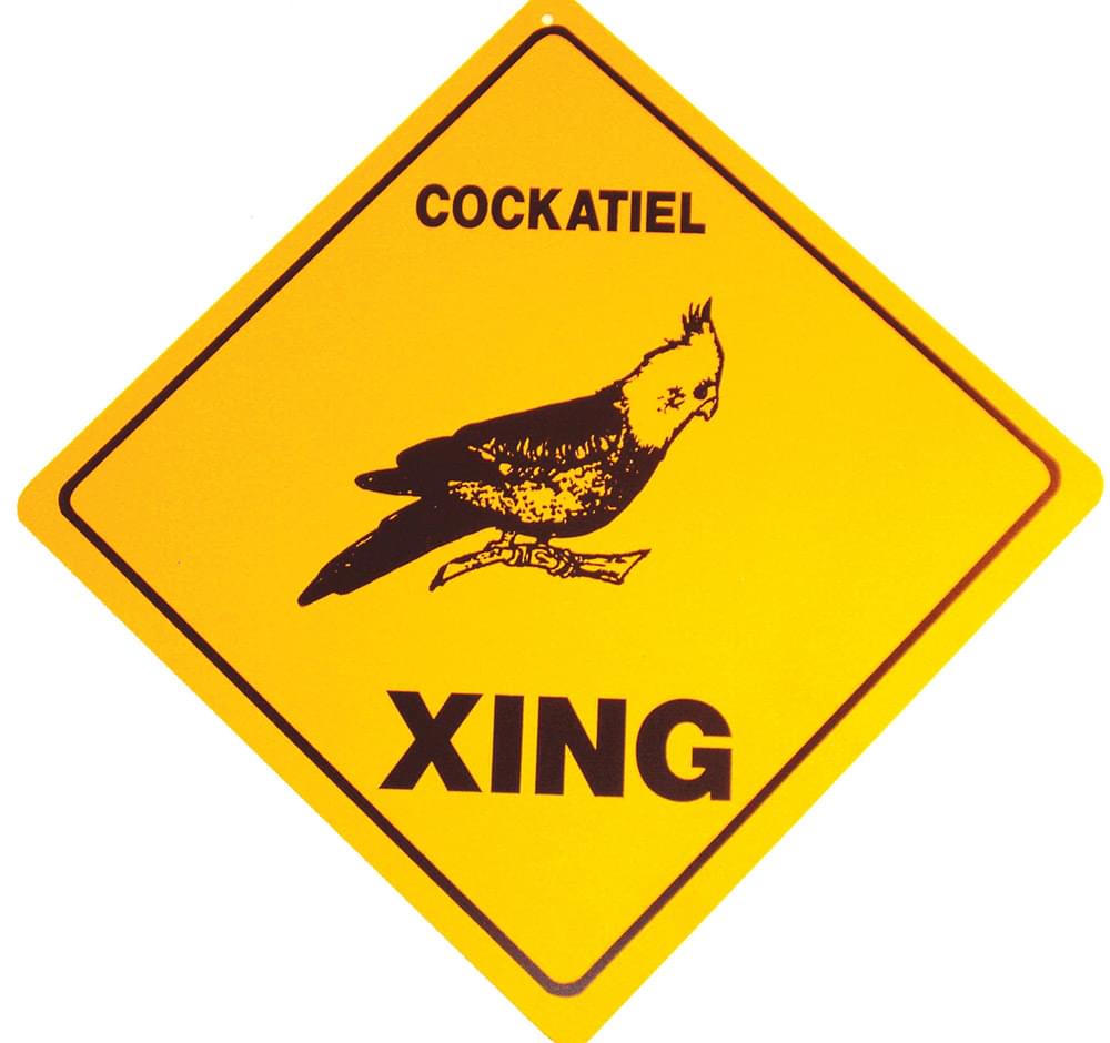 Plastic Crossing Sign Cockatiel - Ramsons Imports