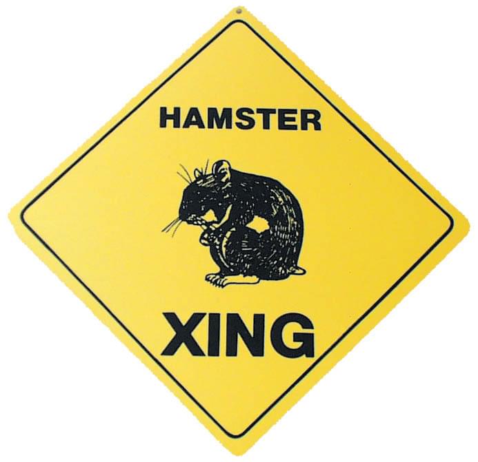 Plastic Crossing Sign Hamster - Ramsons Imports