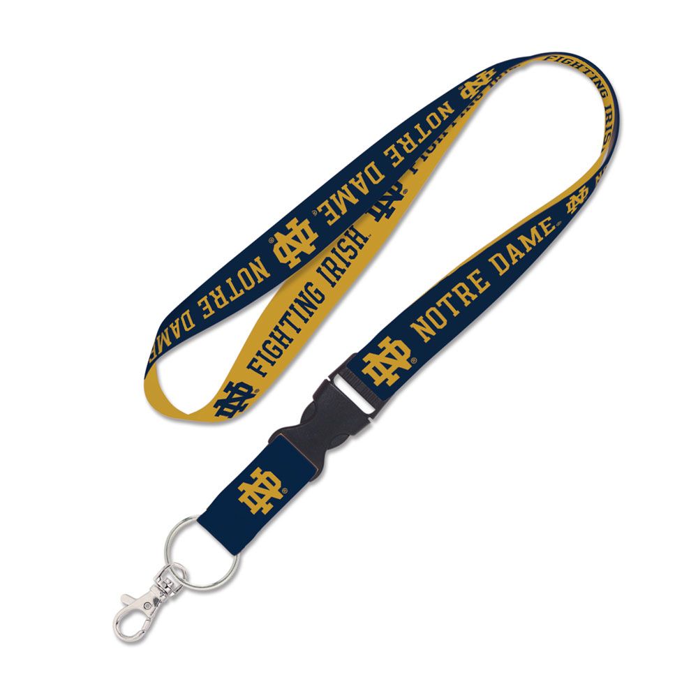 Lanyard Keychain Notre Dame Fighting Irish SLOGAN - Ramsons Imports