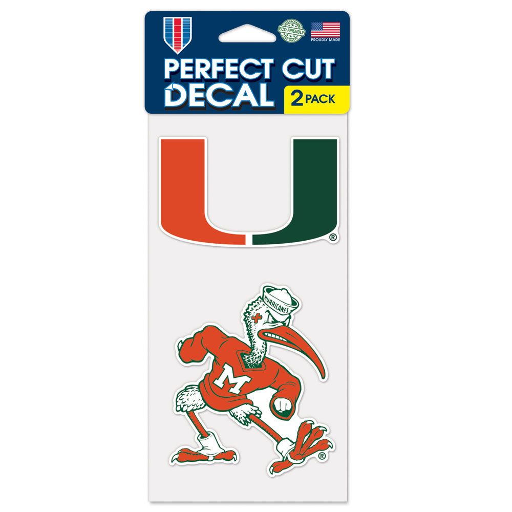Die-cut Decal 2-pack Miami Hurricanes - Ramsons Imports