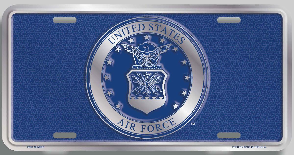 Metal License Plate Mosaic US Air Force - Ramsons Imports