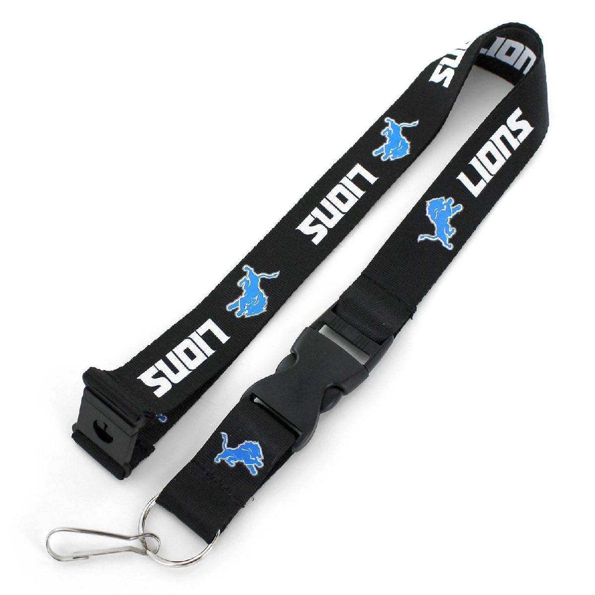 Lanyard Keychain Detroit Lions Black - Ramsons Imports